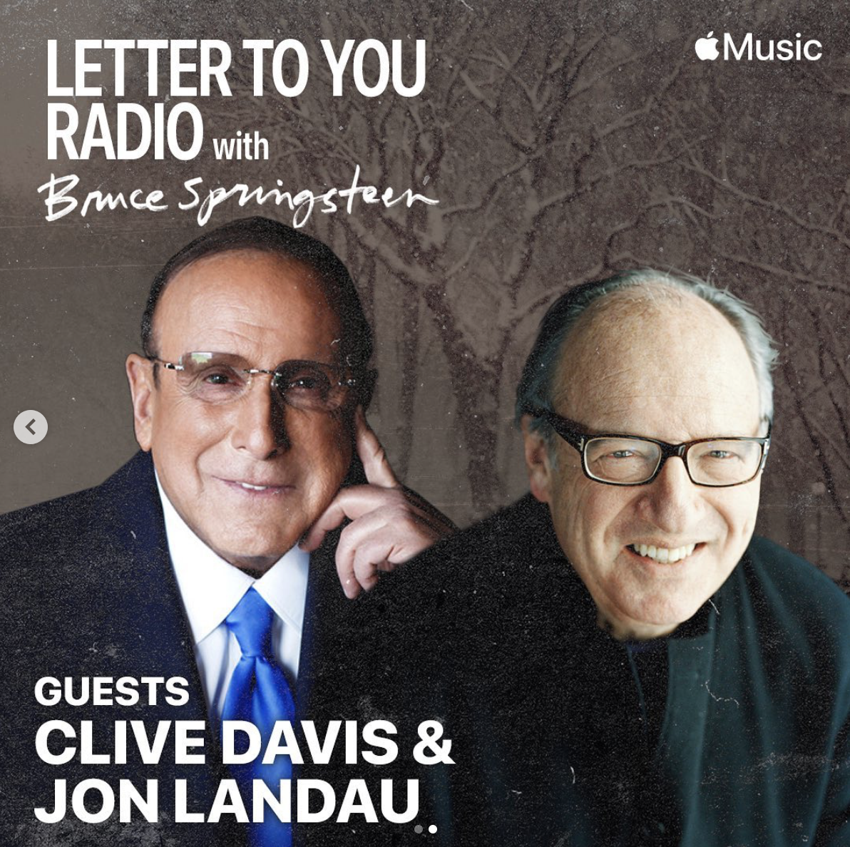 Bruce Springsteen with Clive Davis (Apple Music)