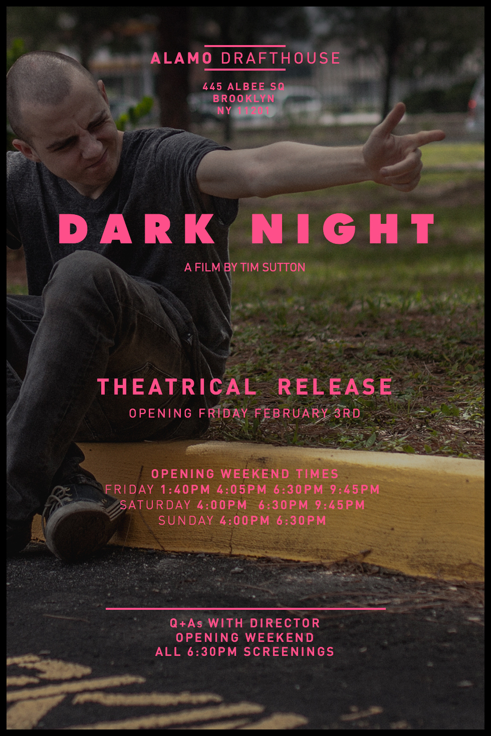 "Dark Night" Opens In NYC This Week