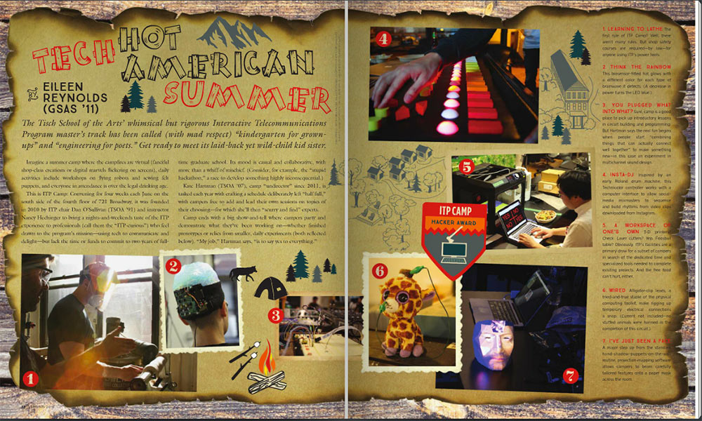 ITP Camp featured in NYU Alumni Magazine